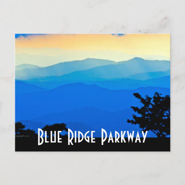 blue ridge parkway postcard | Zazzle