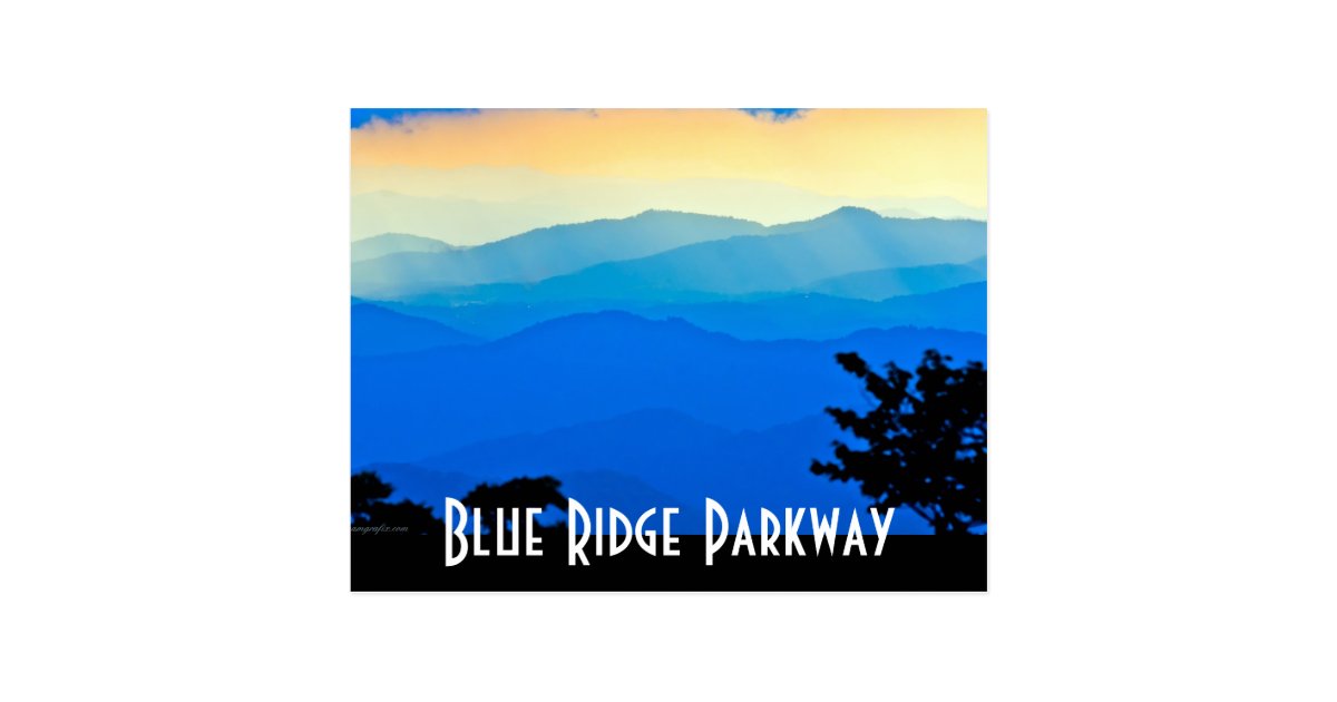 blue ridge parkway postcard | Zazzle.com