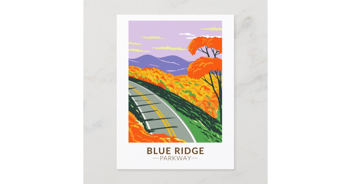 Blue Ridge Parkway Vintage Postcard | Zazzle
