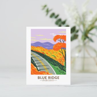 Blue Ridge Parkway Vintage Postcard | Zazzle