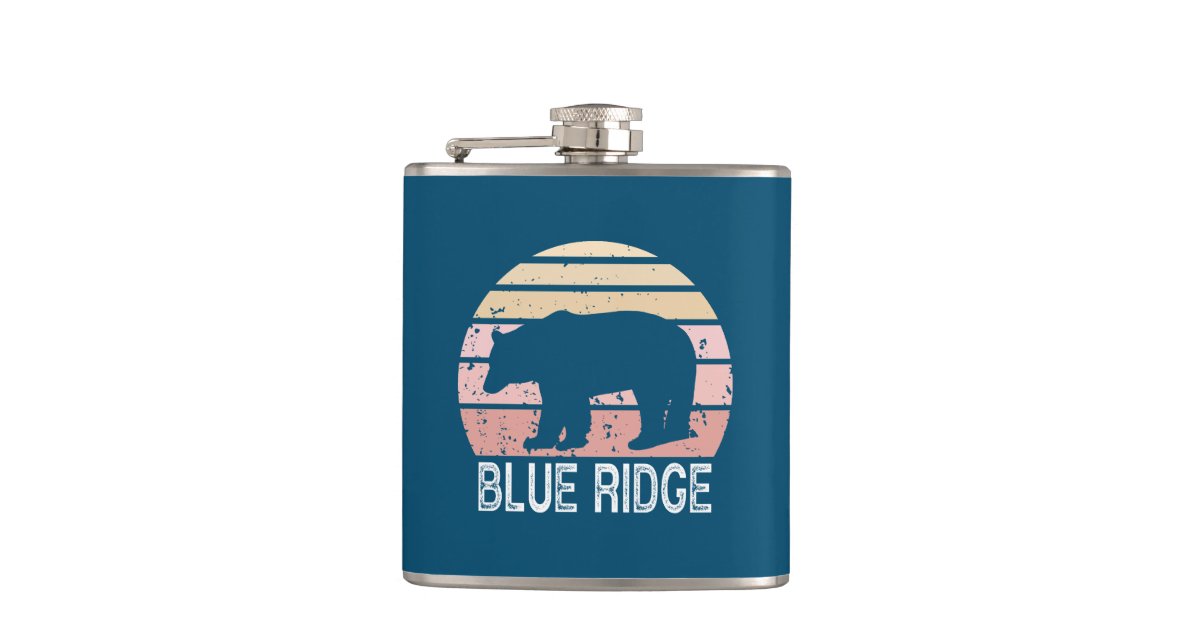 Blue Ridge Retro Bear Flask | Zazzle
