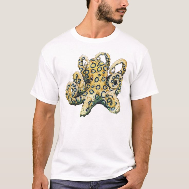 Blue Ringed octopus T-Shirt | Zazzle