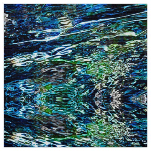 Blue River Fabric | Zazzle