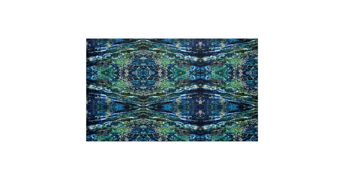 Blue River Fabric | Zazzle