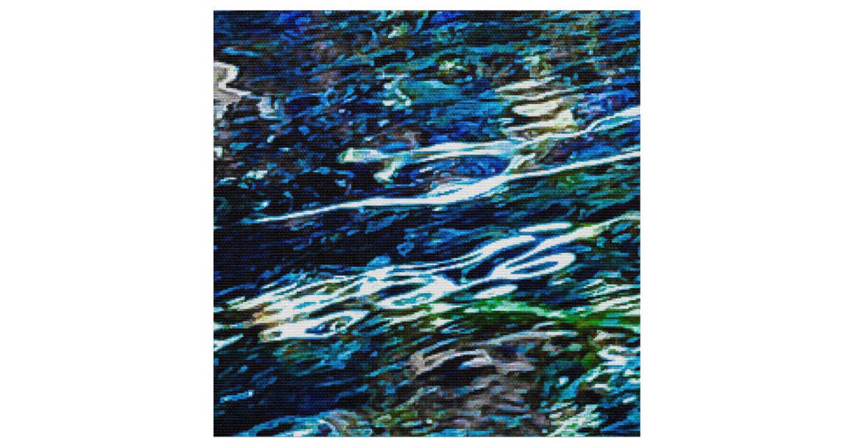 Blue River Fabric | Zazzle