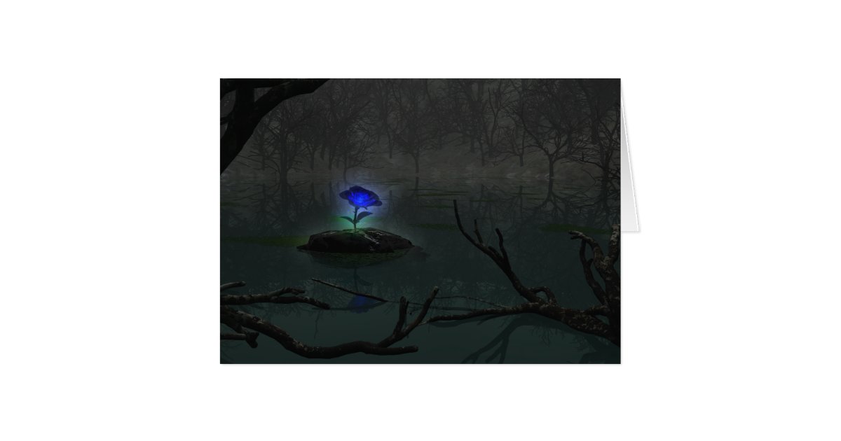 Blue Rose Card | Zazzle