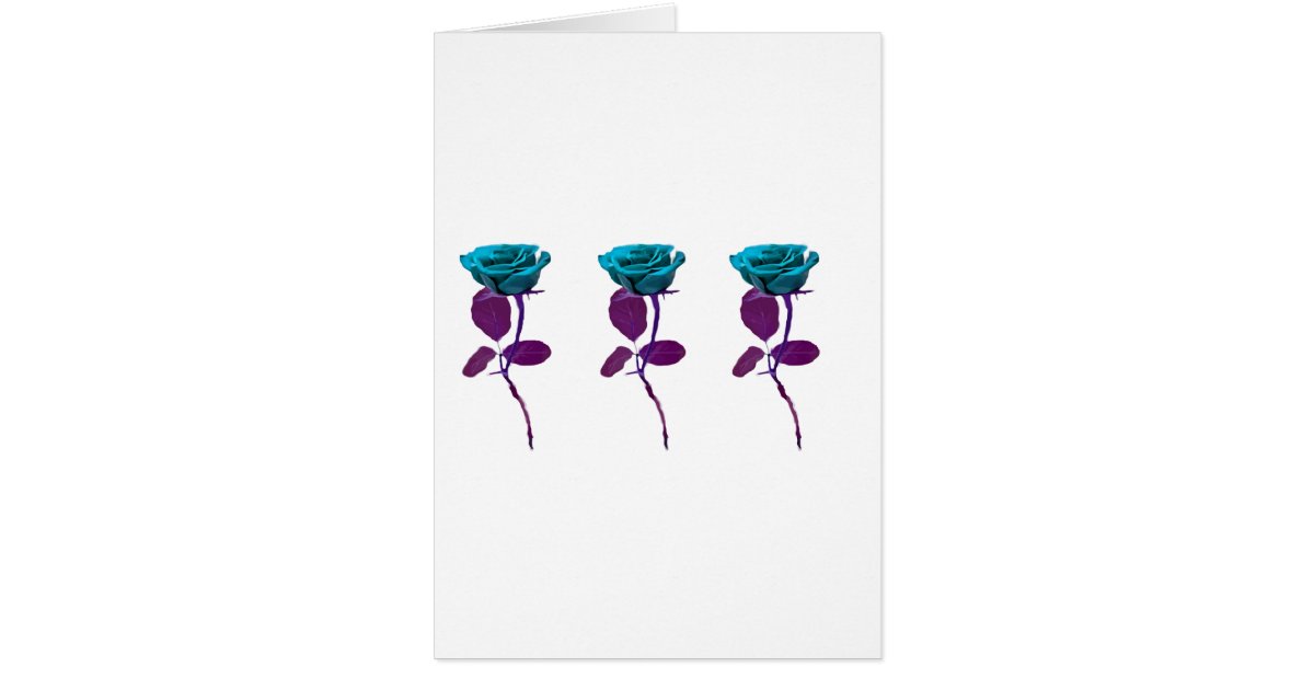 Blue Rose Design - Modern Art | Zazzle