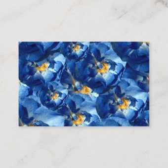 Blue Roses Floral Business Card | Zazzle