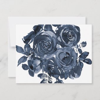 Blue Roses Funeral Memorial Thank You | Zazzle
