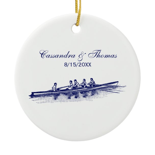 Blue Rowing Rowers Crew Team Water Sports Fabric | Zazzle