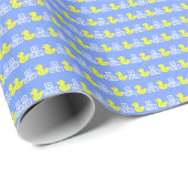 Blue Rubber Duck Wrapping Paper | Zazzle