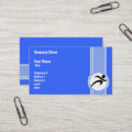 Blue Running Business Card | Zazzle