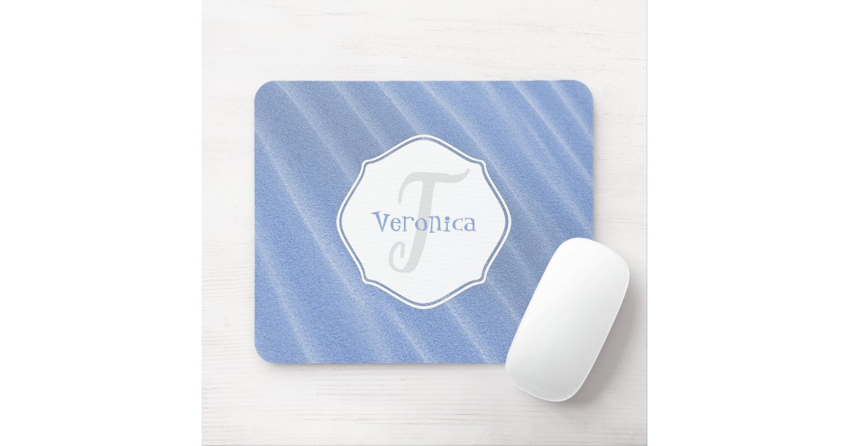 Blue Sand Ripples Personalized Mouse Pad | Zazzle