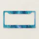 Blue Sea Green Agate Texture License Plate Frame | Zazzle