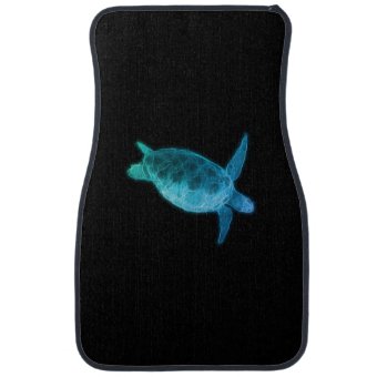 Blue Sea Turtle Car Floor Mat | Zazzle