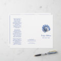 Blue seashell logo brochure | Zazzle