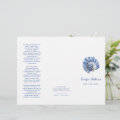 Blue seashell logo brochure | Zazzle