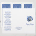 Blue seashell logo brochure | Zazzle