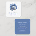 Blue seashell logo business card | Zazzle