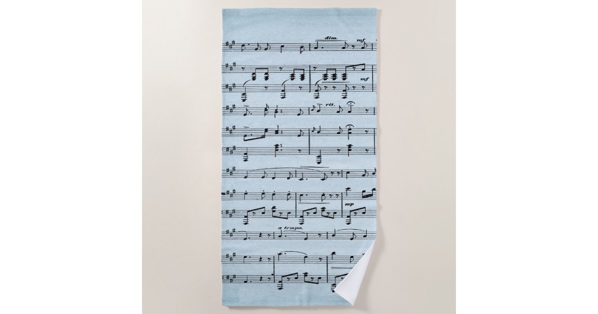 Blue Sheet Music | Zazzle