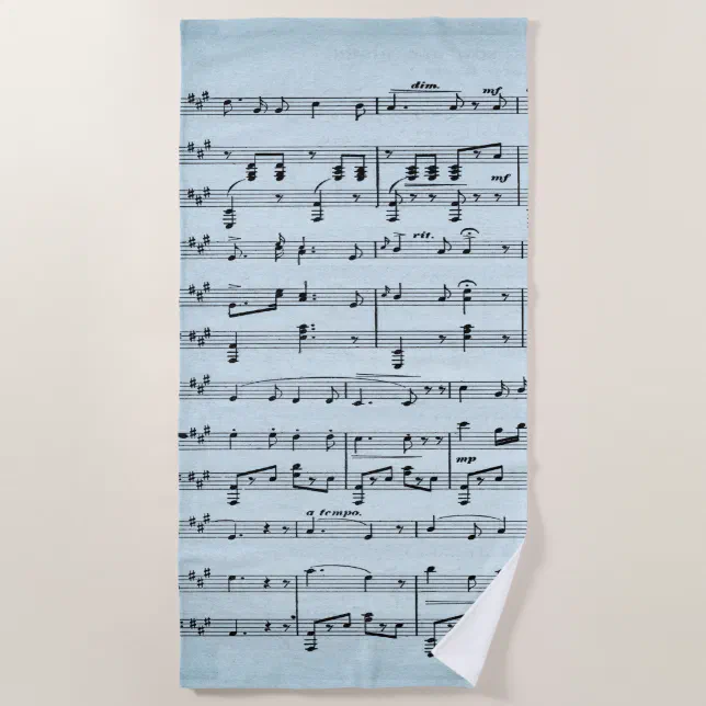 Blue Sheet Music | Zazzle