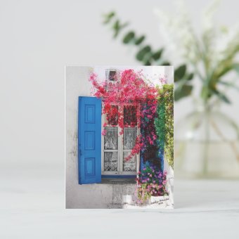 Blue Shutters Postcard | Zazzle