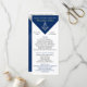 Blue Silver Masonic Installation Program Template | Zazzle