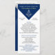 Blue Silver Masonic Installation Program Template | Zazzle