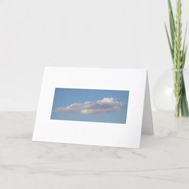 BLUE SKY AND CLOUDS BLANK NOTE CARD | Zazzle
