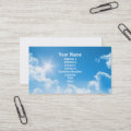 Blue Sky Business Card | Zazzle