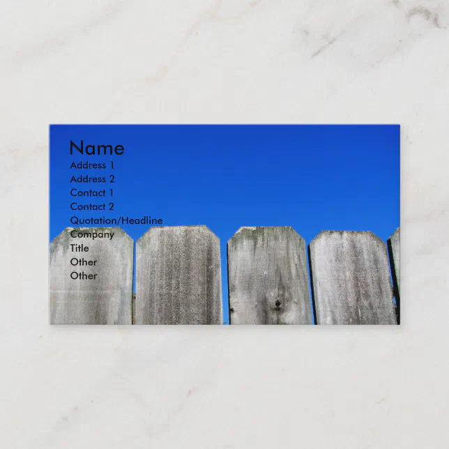 Blue Sky Business Card | Zazzle