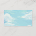 Blue Sky Cloud Diaper Raffle Insert Card | Zazzle