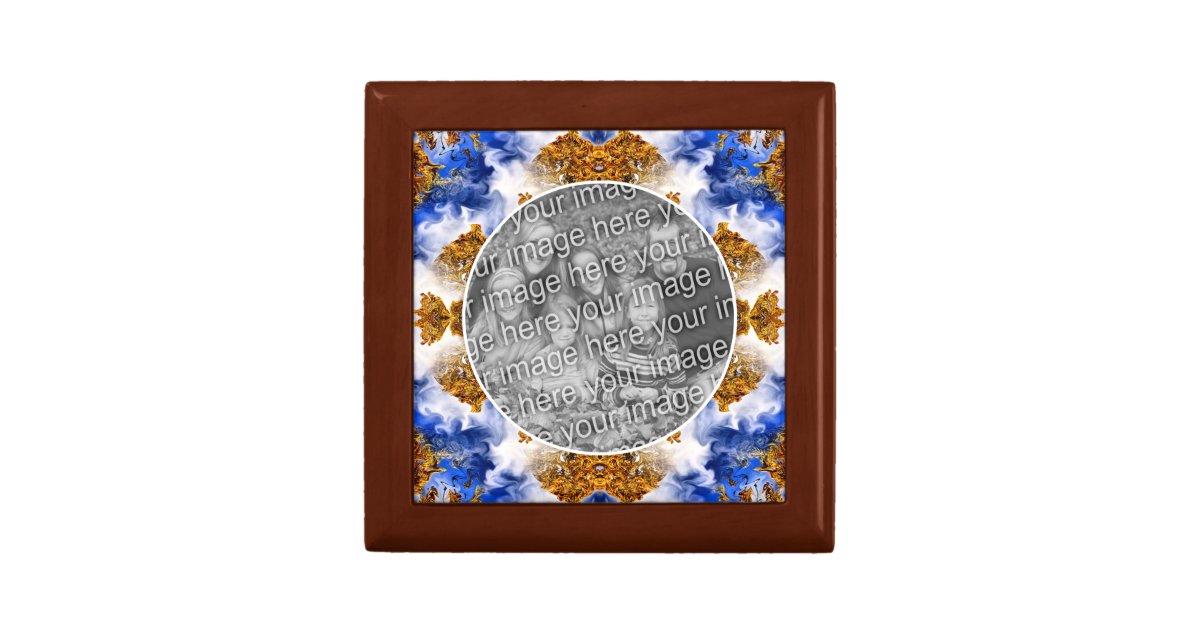 Blue Sky Clouds Create Your Own Photo Gift Box | Zazzle