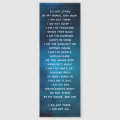 Blue sky gold photo funeral prayer card bookmarks | Zazzle