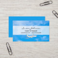 Blue Sky, Light Clouds Airplane Flight Air Travel Business Card | Zazzle