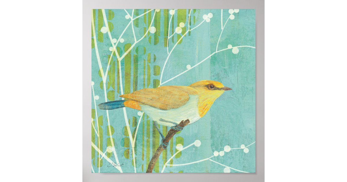 Blue Sky Songbird Poster | Zazzle
