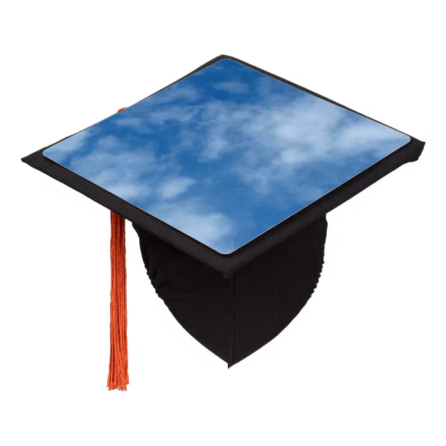 Blue Sky with Clouds Graduation Cap Topper | Zazzle