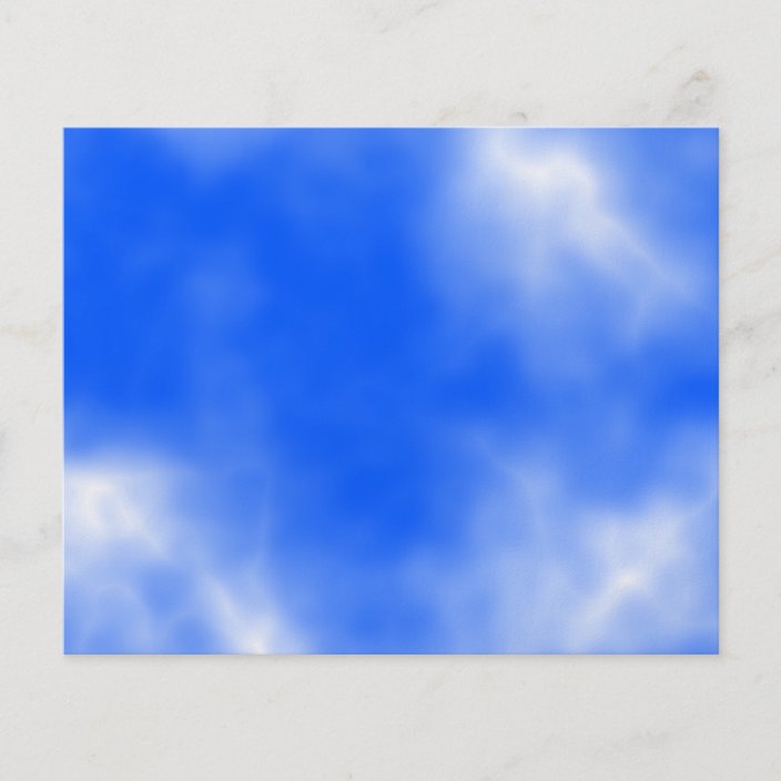 Blue sky with white clouds. flyer | Zazzle.com