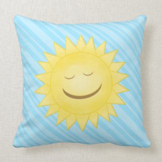 Smiling Sun Throw Pillow | Kcavender Designs And Finds