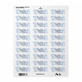 Blue Smokey Mist Background Template Label | Zazzle