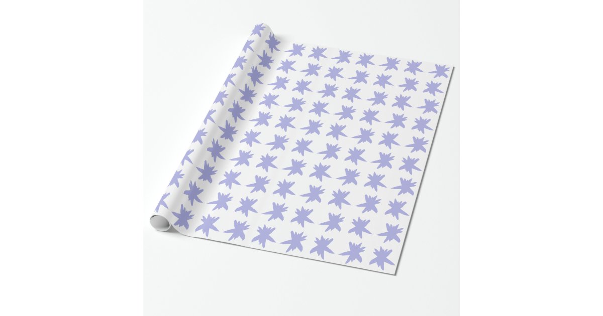 Blue Snowflake Wrapping Paper | Zazzle