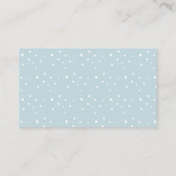 Blue Snowflakes Baby Shower Books for Baby Enclosure Card | Zazzle