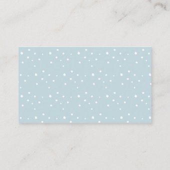 Blue Snowflakes Baby Shower Books for Baby Enclosure Card | Zazzle