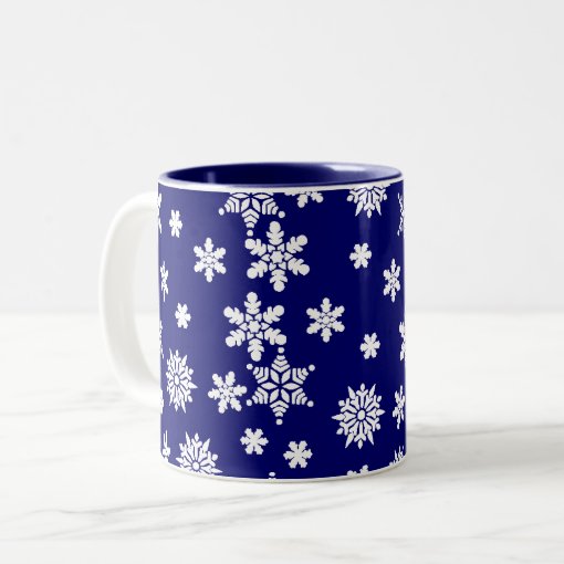 Blue Snowflakes Coffee Mug | Zazzle
