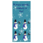 Blue Snowflakes Reading Snowman Bookmarks | Zazzle