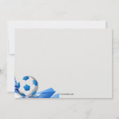 Blue Soccer Ball Party Invitation | Zazzle