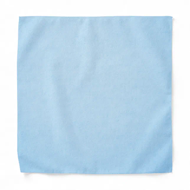 Blue, solid pastel blue color bandana | Zazzle