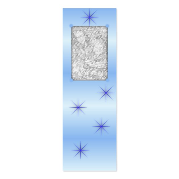 Blue Sparkle Bookmarks Business Card Templates