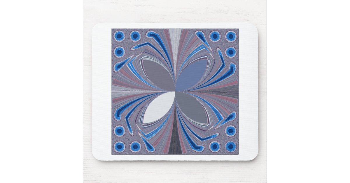 Blue spider mouse pad | Zazzle
