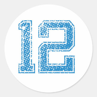 Number 12 Stickers | Zazzle